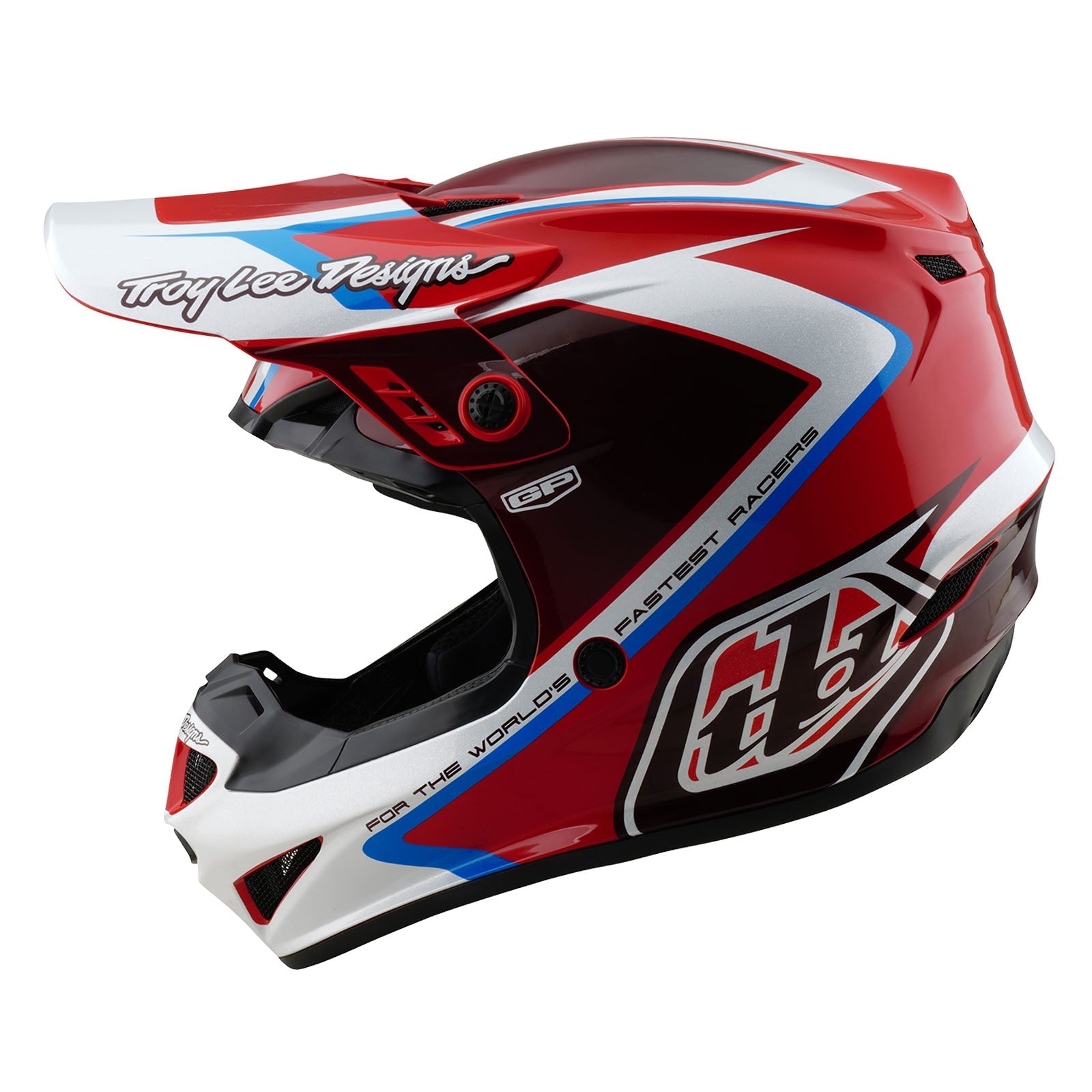 Casco Troy Lee Designs GP Juvenil Shutter Rojo Ligero Motocross – ATOAMOTOS